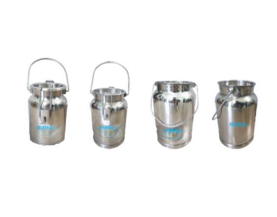 SS 304 Milking Can With LID (LTR) – Delmer Group